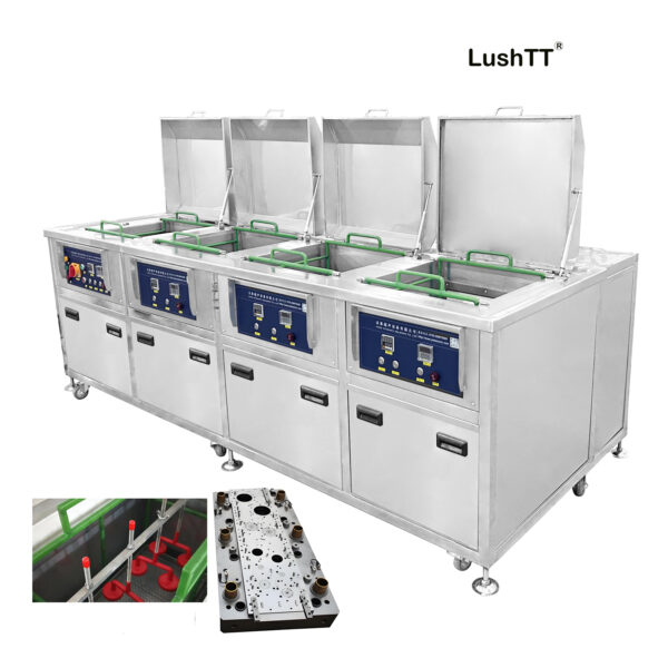 Electrolytic Mold Ultrasonic Cleaning Machine 320L Four Baths for Die ...